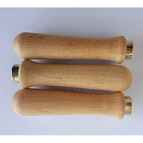 3 x Wooden Handles Fit Large Skewer 6.25mm Cypriot Greek BBQ Foukou ...