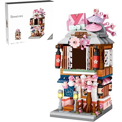 Modular House Building Set, Kimono Shop Model Set, 418 Pcs Japanese ...