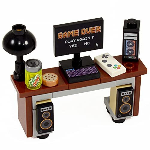 One More Brick Computer Gaming Desk with Custom Prints | Custom kit ...