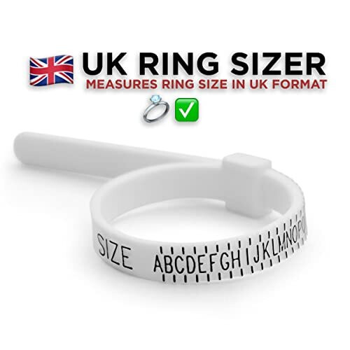 SMART PLAN COLLECTION Premium Ring Sizer UK Ring Measurement Tool - A ...