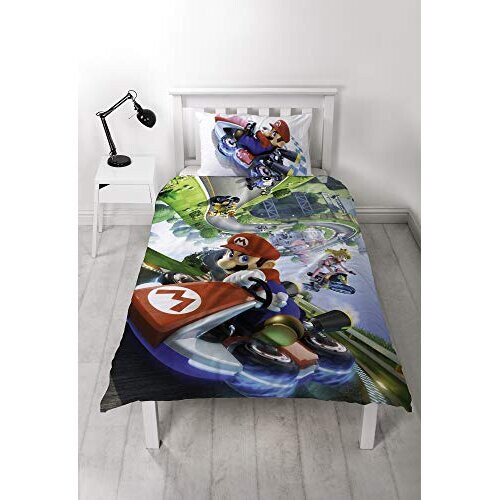 Super Mario Nintendo Kart Single Duvet Cover | Officially Licensed ...
