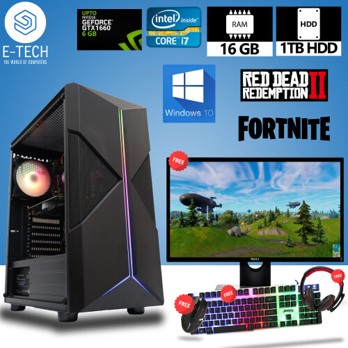 Refurbished Gaming PC Computer Bundle Intel Core I7 16GB 1TB HDD 6GB ...