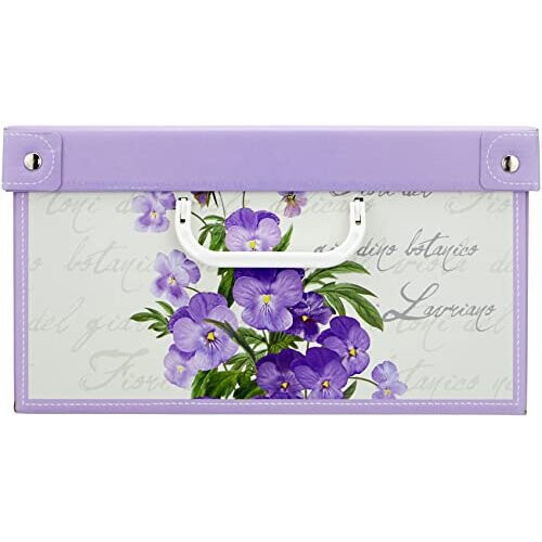 Kanguru Collection Fragrant Violet Decorative Storage Box with Handles ...
