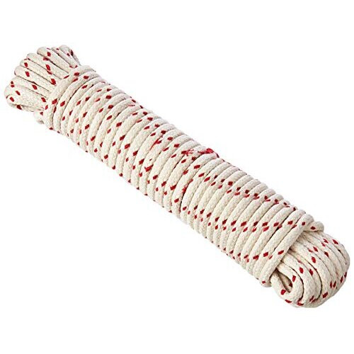 Merriway BH03125 Red Spot Waxed Cotton Sash Window Pulley Cord, 12.5M x ...