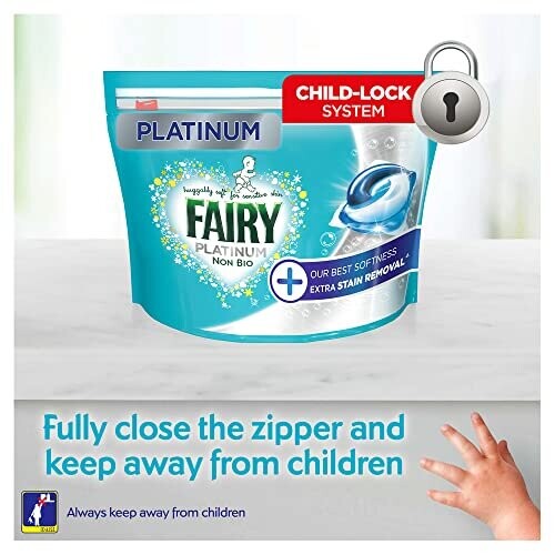 Fairy Non-Bio Platinum PODS, Washing Liquid Laundry Detergent Tablets ...