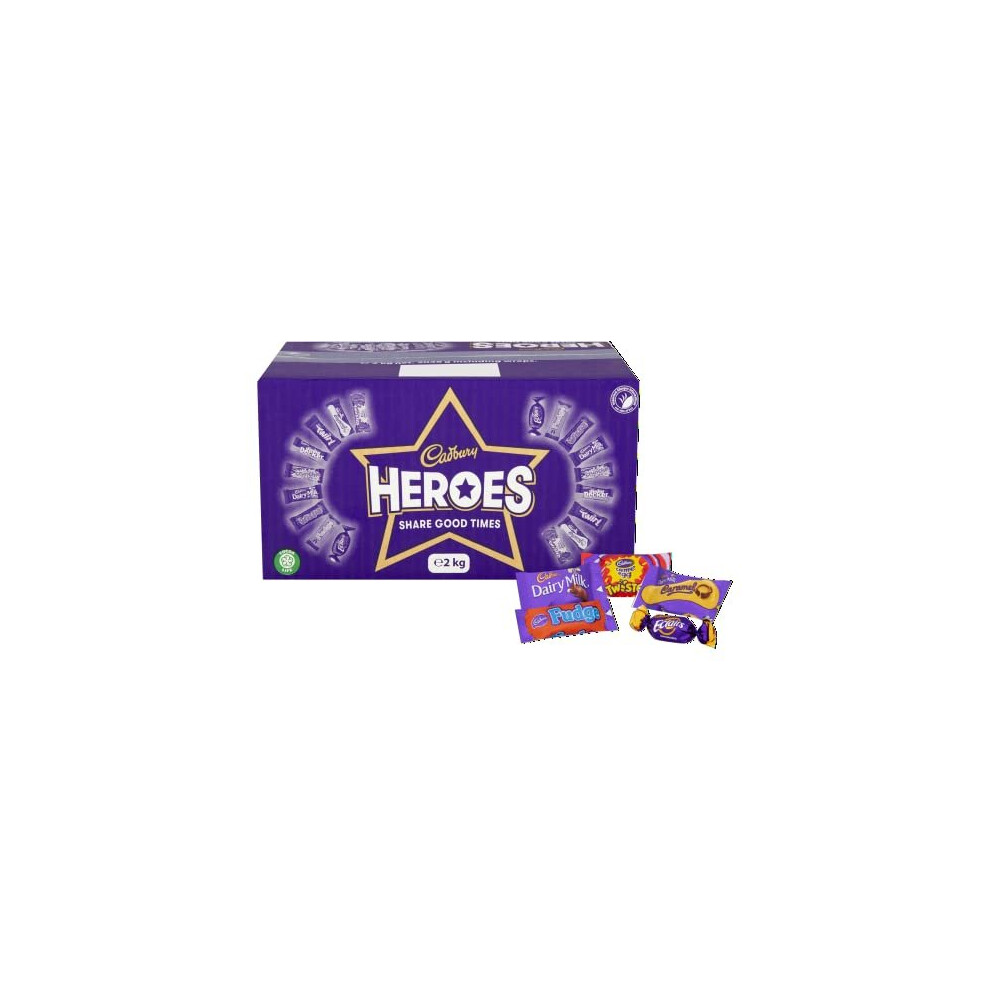 Cadbury Heroes Bulk Sharing Box OFFICIAL, Assortment of Mini Cadbury ...