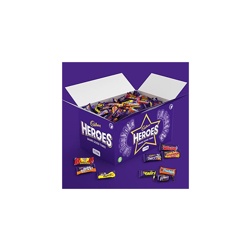 Cadbury Heroes Bulk Sharing Box OFFICIAL, Assortment of Mini Cadbury ...