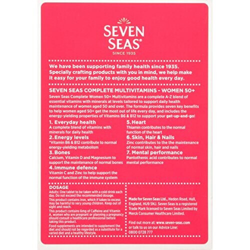 Seven Seas Complete Multivitamins For Women 50+, Energy Release Complex ...