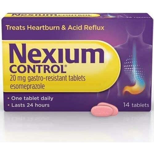 Nexium Control Heartburn and Acid Reflux Relief Tablets, 20 mg, 14 ...