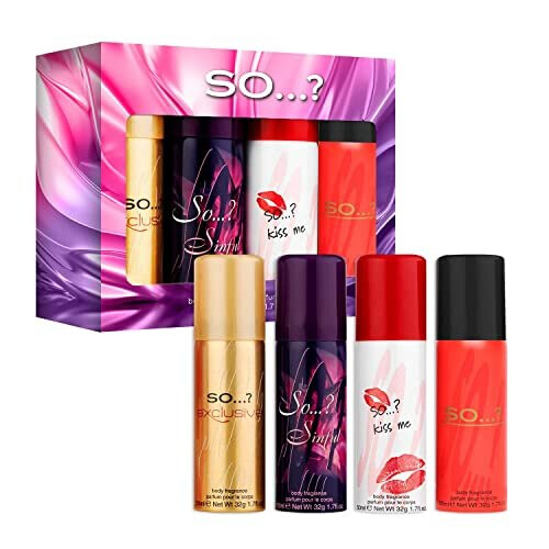 So…? Iconic Womens Mini Galore Body Mist Body Spray Fragrance Gift Set ...