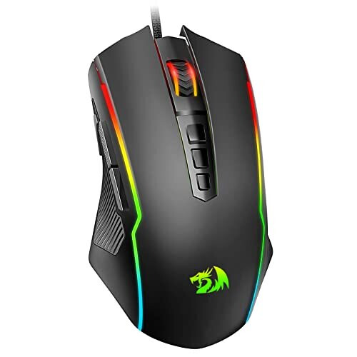 Redragon Gaming Mouse, Wired Gaming Mouse with RGB Backlit, 8000 DPI ...