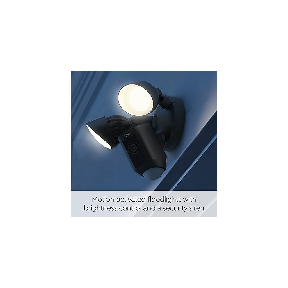 Ring Floodlight Cam Wired Plus by Amazon | Outdoor Security Camera with ...