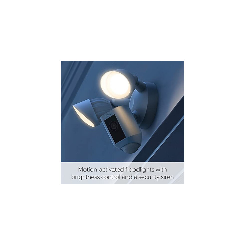 Ring Floodlight Cam Wired Plus by Amazon | Outdoor Security Camera with ...