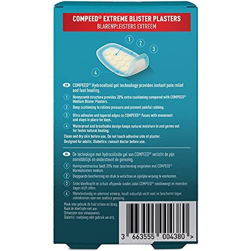 Compeed Extreme Blister Plasters, 6 Hydrocolloid Plasters, Foot ...