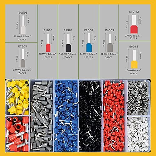 BLOSTM Bootlace Ferrule Crimping Tool Kit - Professional Crimping Tool ...