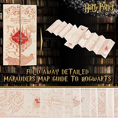 Harry Potter Gifts Wand Pen Set of 4 Stationery Supplies with Marauder ...