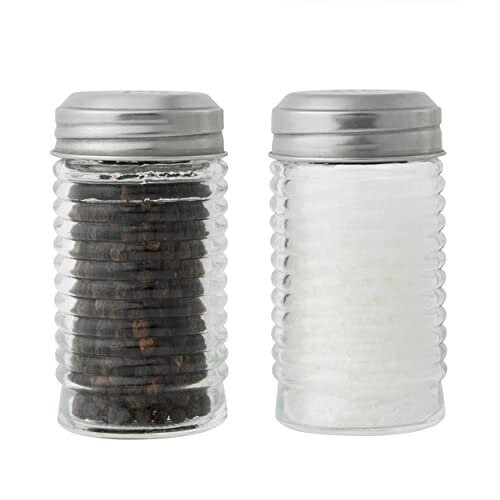 Salter 751 CLXR Glass Salt and Pepper Shakers Set, Beehive Style ...