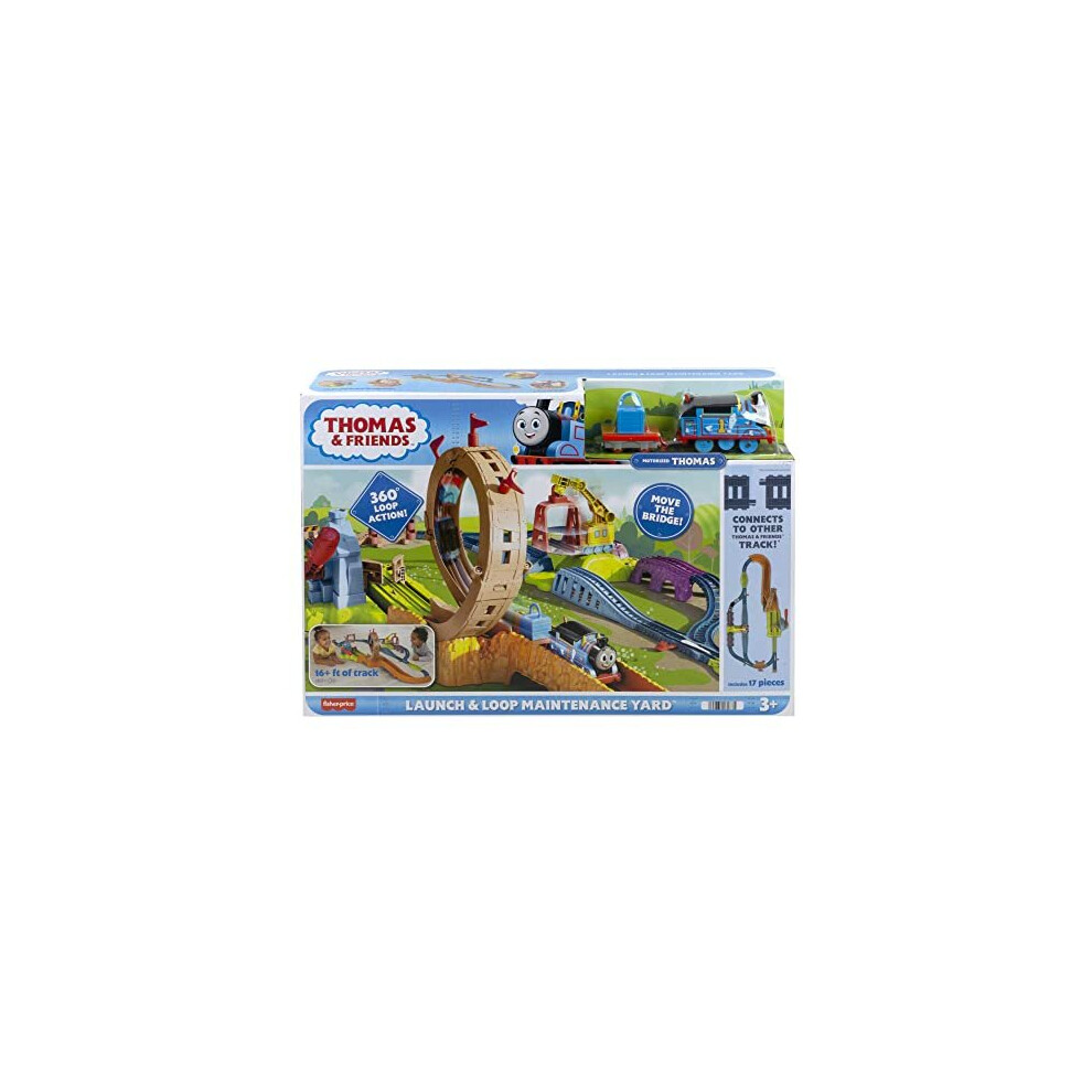 Fisher-Price Thomas & Friends Launch & Loop Maintenance Yard toy train ...