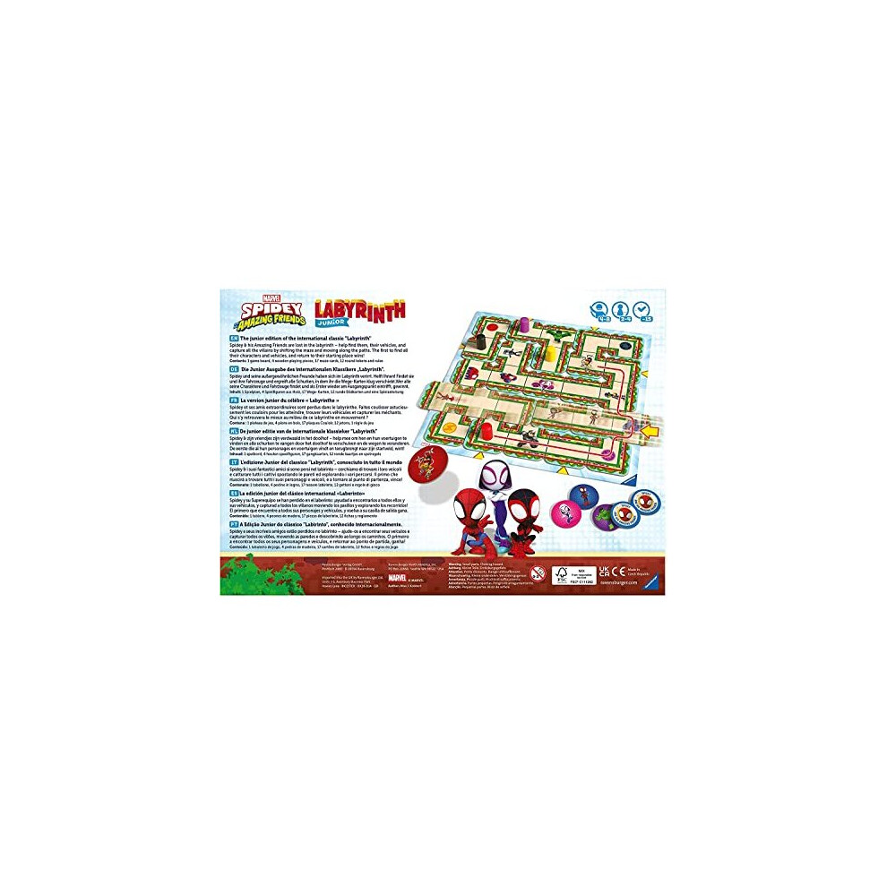 Ravensburger Spiderman and His Amazing Friends Junior Labyrinth - The ...