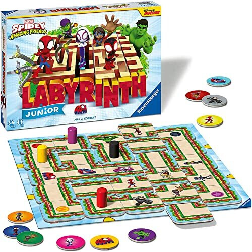 Ravensburger Spiderman and His Amazing Friends Junior Labyrinth The Moving Maze Family Board Game for Kids Age 4 Years Up Amazon Exclusive