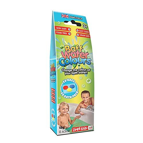 Baff Water Colours 9 Use Pack from Zimpli Kids, Colour Change Tabs Gift ...