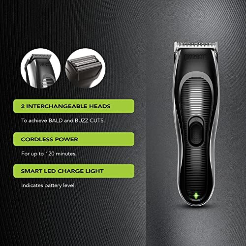 WAHL Bald and Buzz Cut Hair Clipper, Men's Head Shaver, Short Haircuts ...