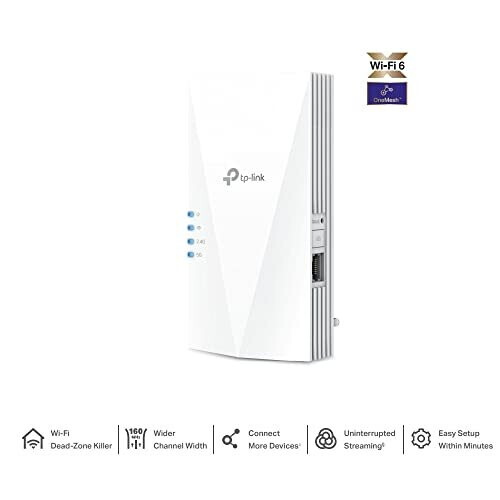 TP-Link AX3000 Dual Band Wi-Fi 6 Range Extender, Broadband/Wi-Fi ...