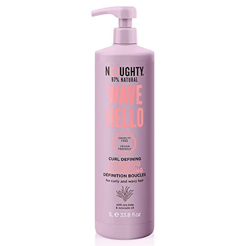 Noughty Wave Hello Curl Defining Shampoo, 97% Natural Sulphate Free ...