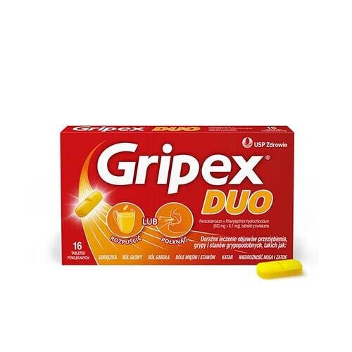 GRIPEX Duo 12 tables, Cold and Flu Fever Fervex Headache on OnBuy