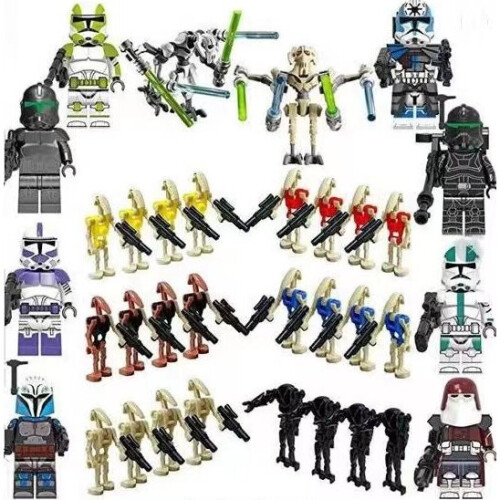 (28PCS) Building Blocks Star Wars clones General Grievous robots puzzle ...