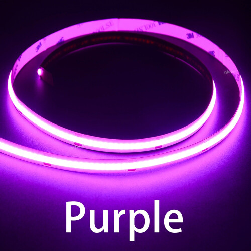 New COB LED Dimmable Strip Light 8mm 320 Leds High Density DC 12V 24V ...