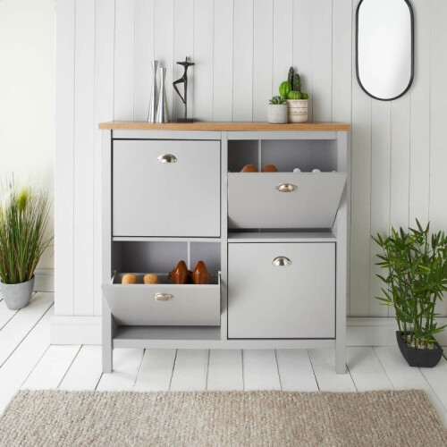 Millbrook Shoe Rack Console de-clutter hallways and living rooms. on OnBuy