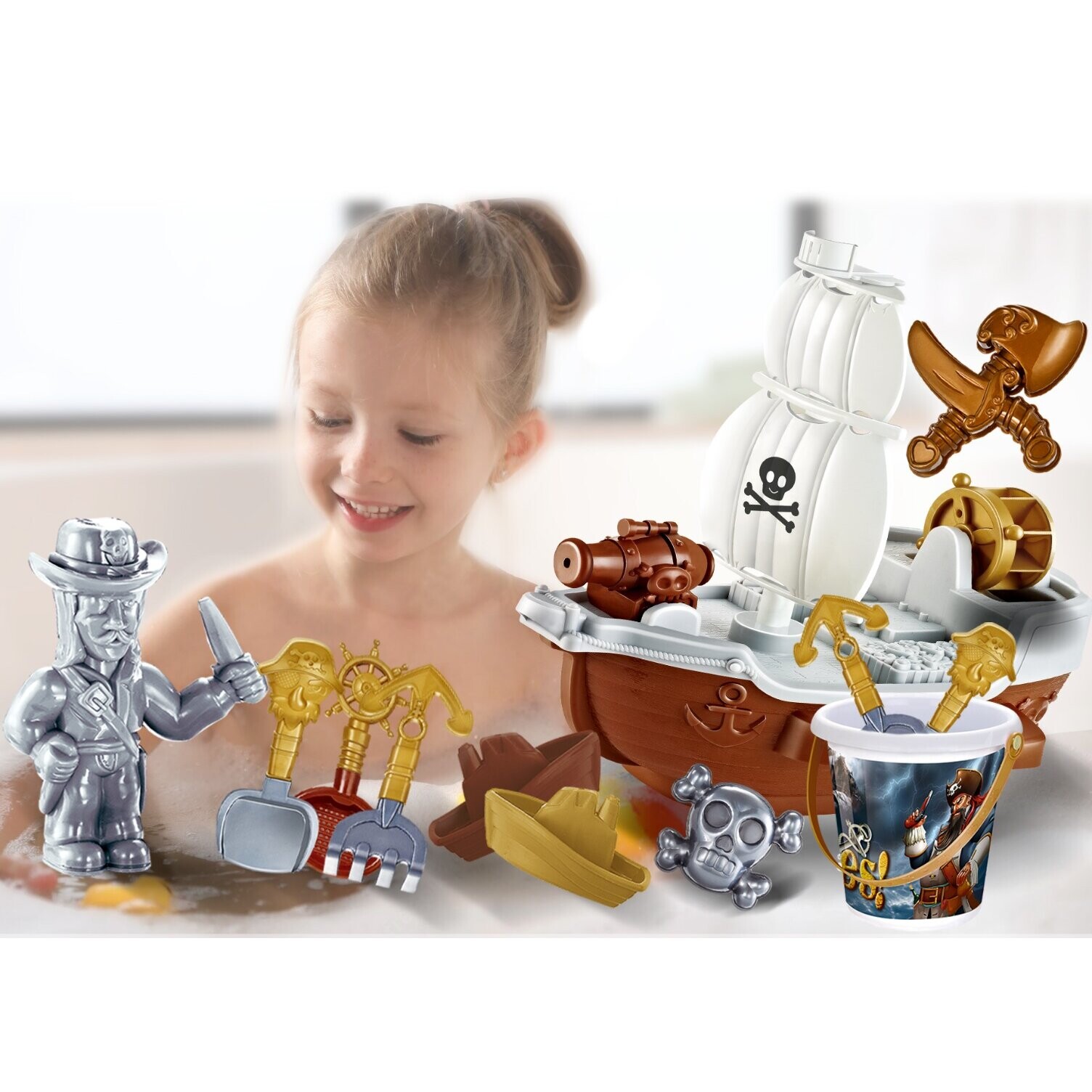 Coo11 20 Pcs Pirate Building Ship kit, Boat Pirate Role Play Toys ...