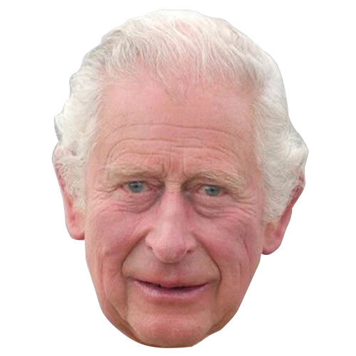 King Charles III Royal Fancy Dress Cardboard Celebrity Party Face Mask ...
