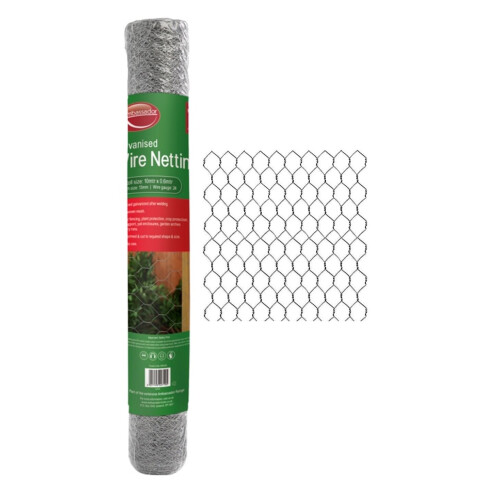 Chicken Wire Mesh Netting Cage Aviary Fence Plant 5M x 600mm x 13mm on ...