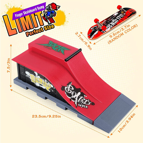 Mini Fingerboard Deck Skate Park Ramp kit Finger Board Ultimate Parks on OnBuy