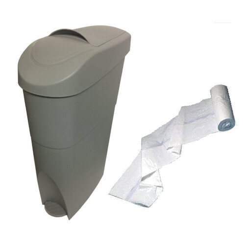 EHCG Sanitary Waste Bins Ladies + Liners Feminine Hygiene Disposal Unit ...