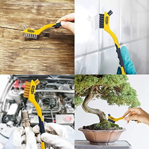 The ORIGINAL Mini Wire Brush Scrapers (Brass, Stainless Steel & Nylon ...