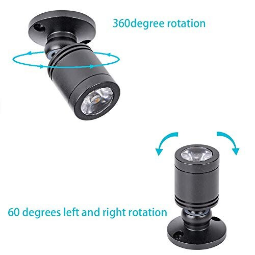 Small Recessed Mini Spotlight 5 Pack, 3W LED Ceiling Spotlight Mini ...