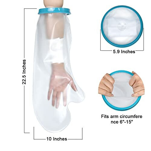 DESTRIC Waterproof Arm Cast Cover for Shower Bath,Arm Plaster Bandage ...