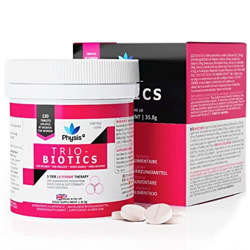 Physis Oral Probiotics for Women | 120 Tablets | Thrush, Cystitis, UTI ...