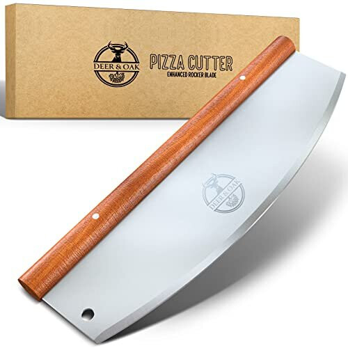 Deer & Oak Pizza Cutter - Pizza Rocker - Pizza Slicer - Cut your Pizzas ...