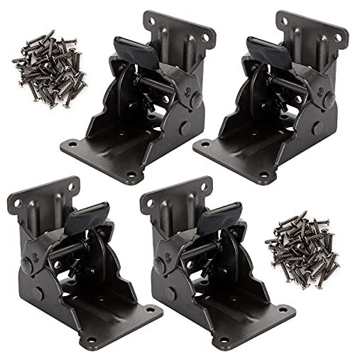 SENENQU 4PCS Folding Table Legs, 90 Degree Foldable Furniture Leg ...