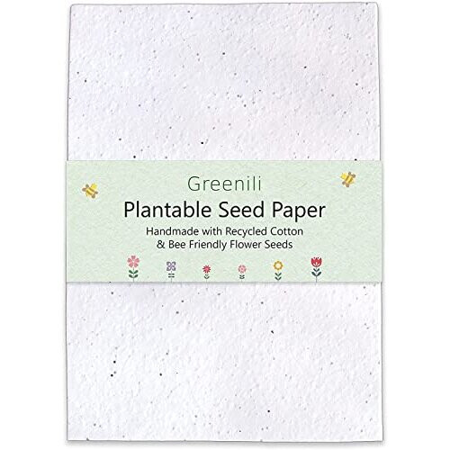 Seed Paper Sheets by Greenili. Handmade, Recycled & Plantable Seeded ...