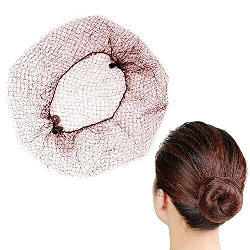 25 Brown Hair Nets, Invisible Hair Nets, Stretch Hair Nets, 50cm on OnBuy