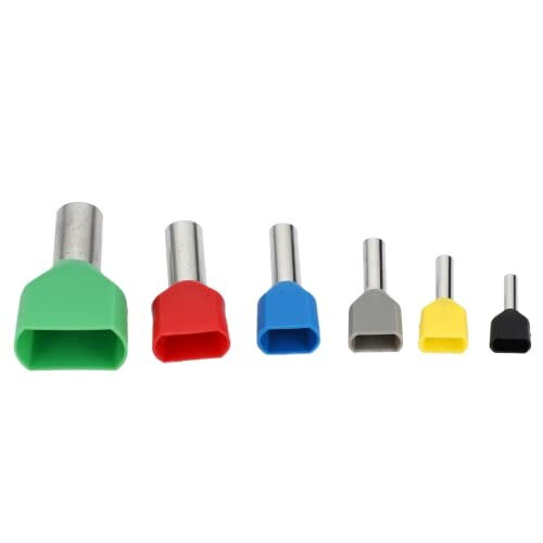 Hacbop 780pcs Twin Ferrules, Wire Ferrules Twin, Dual Bootlace Ferrule ...