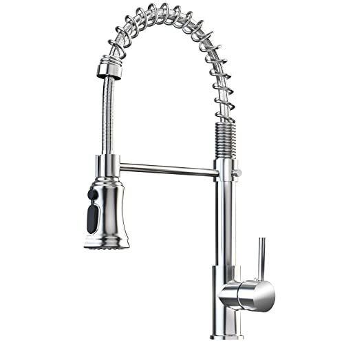 ZHZIRO Kitchen Tap, Kitchen Sink Mixer Tap with 360 Swivel Pull Down ...