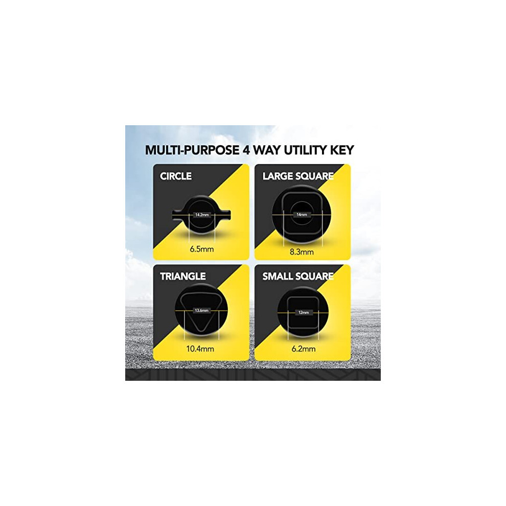 4-in-1 Heavy Duty Utility Key | Gas Meter Box Key, Radiator Key ...