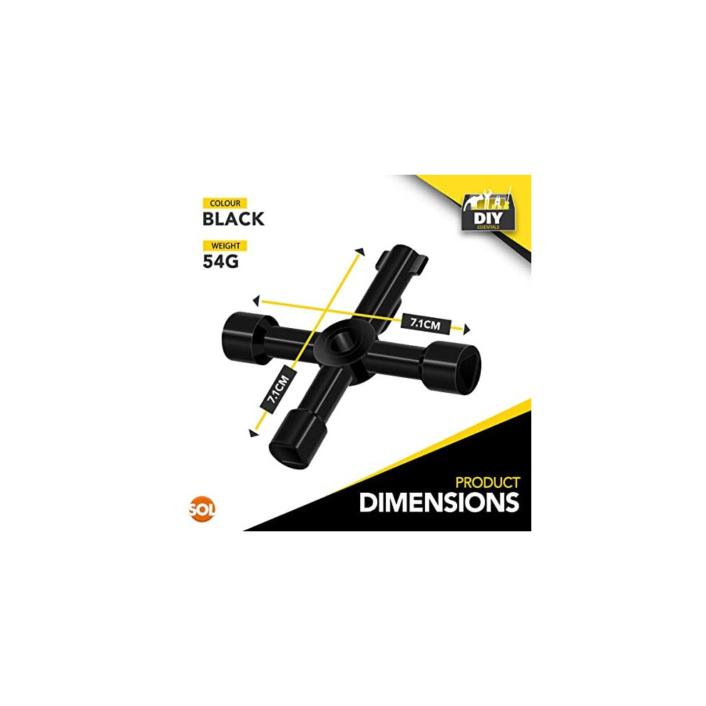 4-in-1 Heavy Duty Utility Key | Gas Meter Box Key, Radiator Key ...