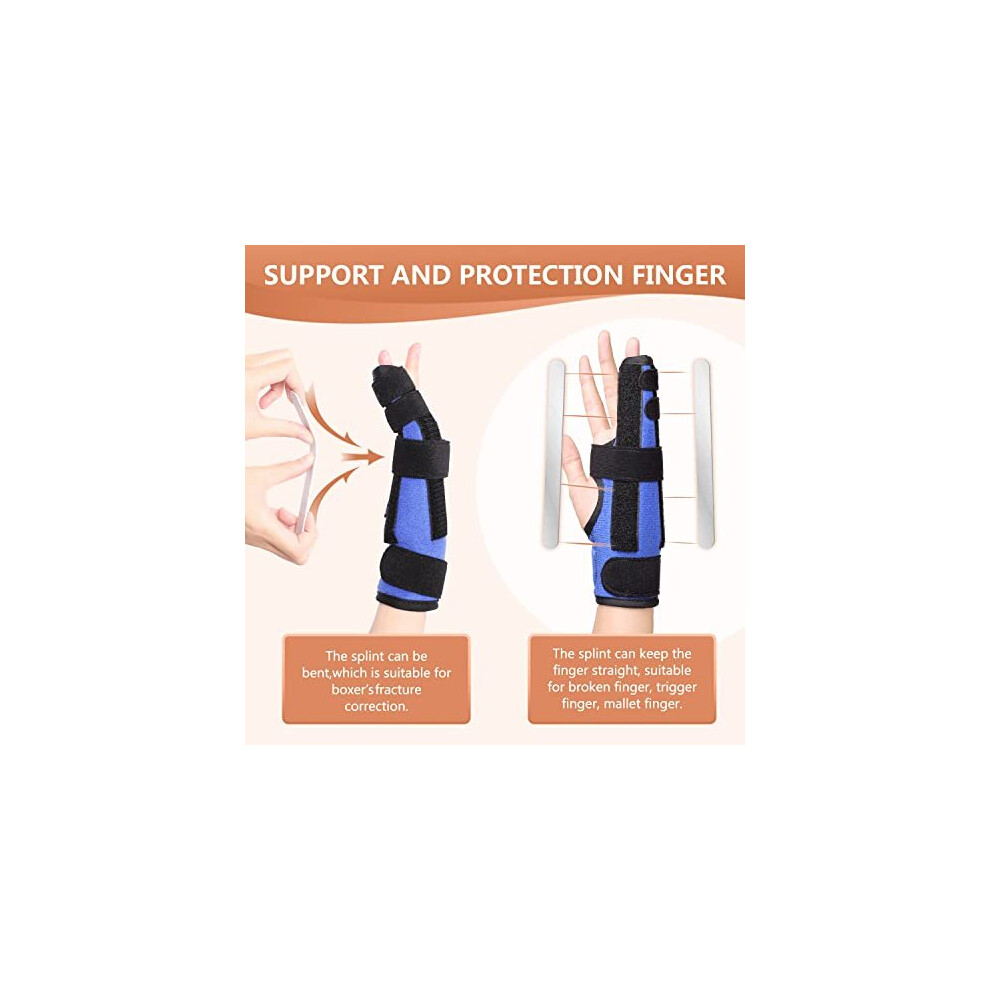 Pinky Finger Splint, Adjustable 4th or 5th Finger Splint, Metacarpal ...